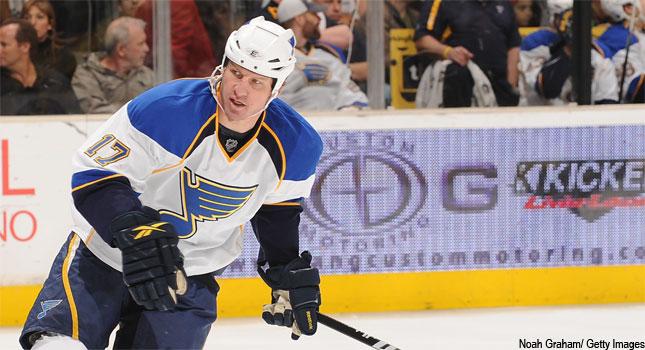 Blues recall Armstrong from AHL affiliate