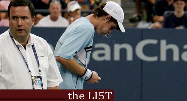 The List: Top 5 sports vomiting moments