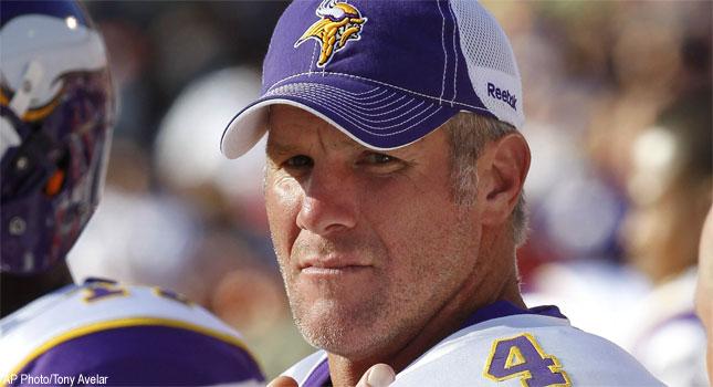Three-and-out for Favre in his 2010 debut