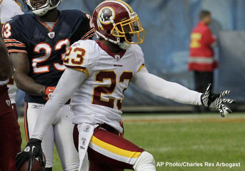 Deangelo Hall Redskins Interception