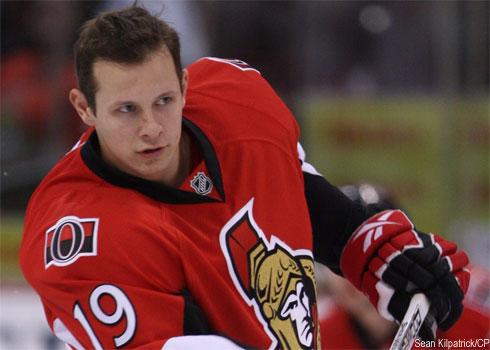 Shoulder to sideline Spezza for weeks