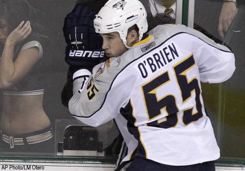 O’Brien suspended two games for high stick