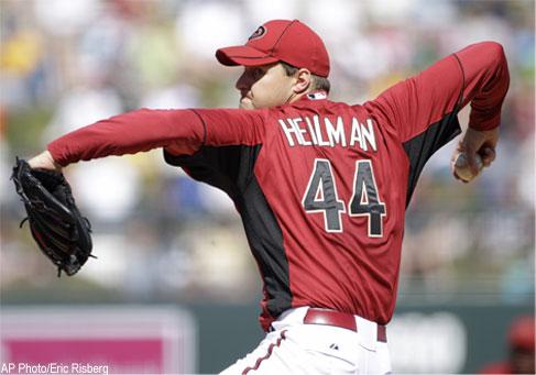 D-backs place reliever Heilman on 15-day DL