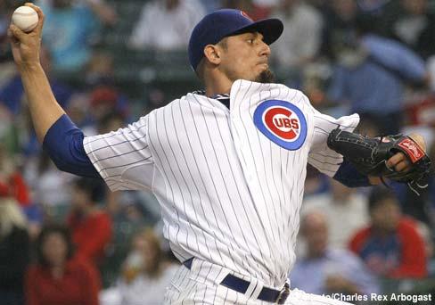 Cubs put Garza on DL with stiff elbow