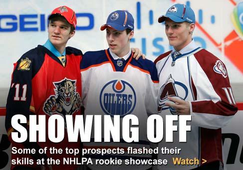 NHL prospects flash skills at rookie showcase