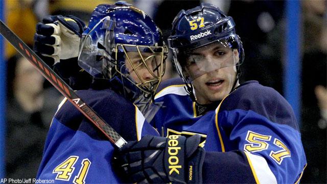 Halak makes 15 saves as Blues shutout Oilers