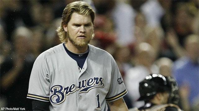 Brewers first baseman Hart is out for the year