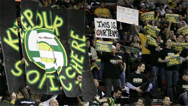 Sonics fans rally for new arena in Seattle