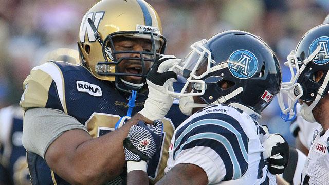 CFL fines Argos’ Isaac, three Blue Bombers