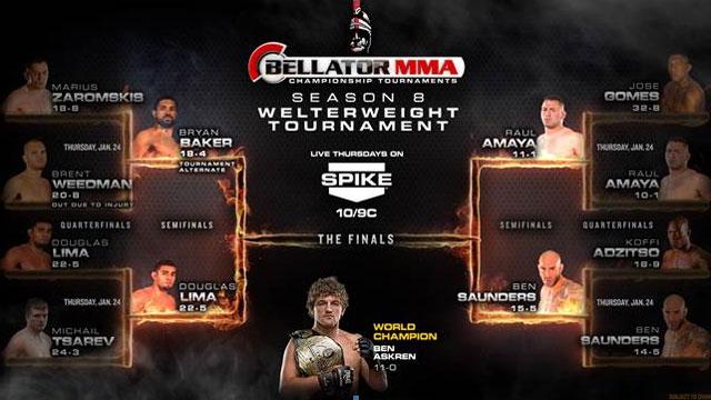 Baker steps in vs. Lima in Bellator tourney