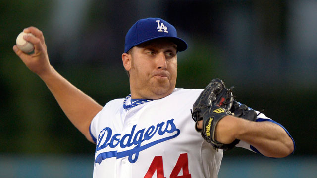Dodgers trade pitcher Harang to Rockies