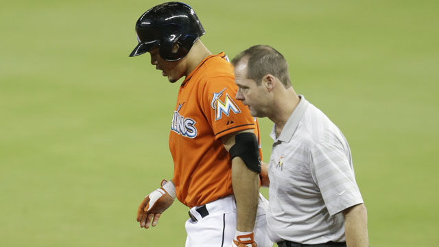 Marlins slugger Stanton likely to miss a month