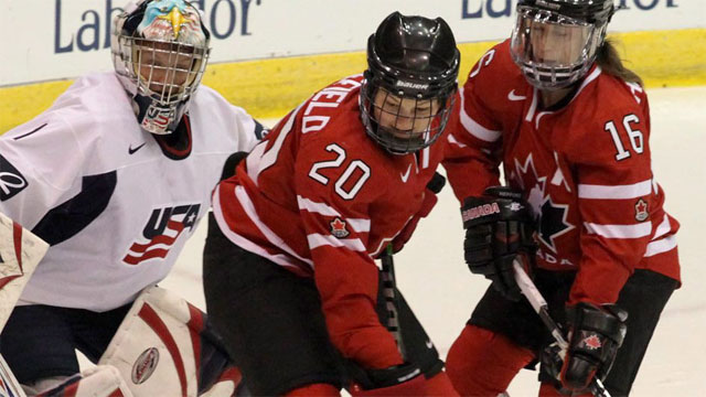 Canada’s women down U.S. in SO to open WC