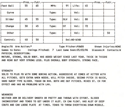 Old scouting reports on Blue Jays pitchers