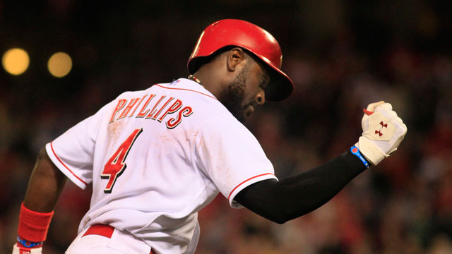 Phillips stars in Reds’ victory over Brewers