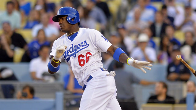 Dodgers’ Puig out of lineup day after big brawl