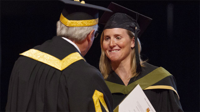Canadian Wickenheiser finally gets her degree