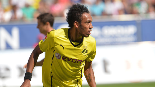 Aubameyang nets hat trick in Dortmund debut