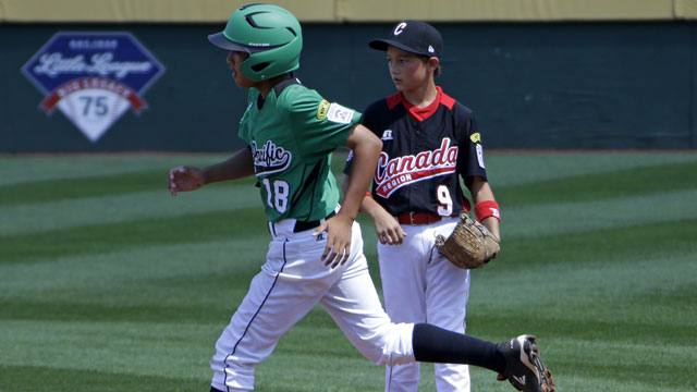 Adams homers but Canada thumped at LLWS