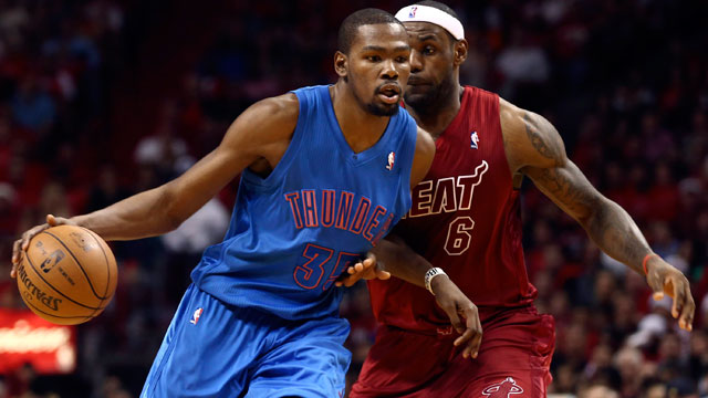 MVP hopefuls LeBron, Durant set to face off