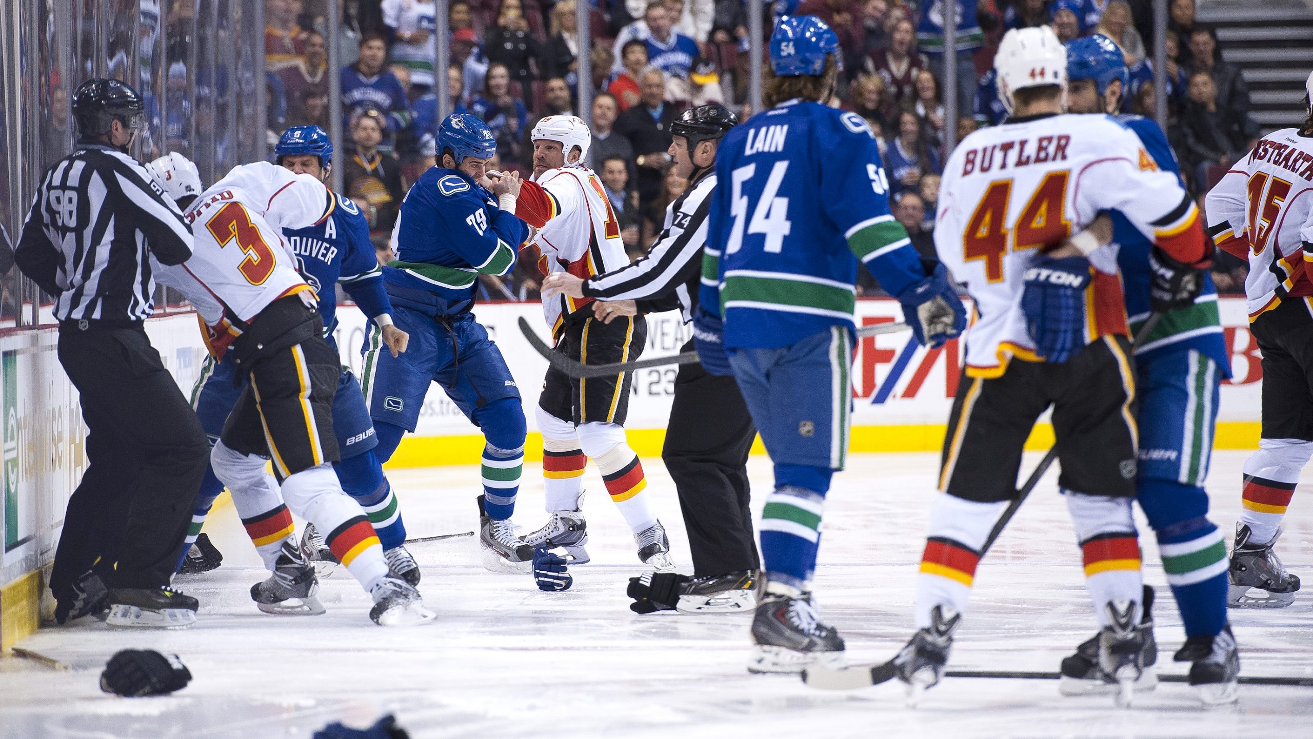 Canucks-Flames brawl leads to phony talk