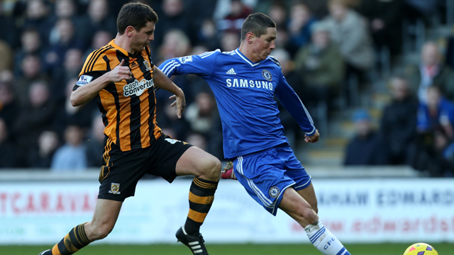 Chelsea tops Hull to provisionally lead table
