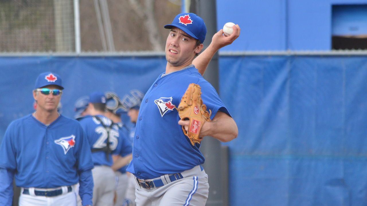 Jays prospect Robson embraces the sinkerball