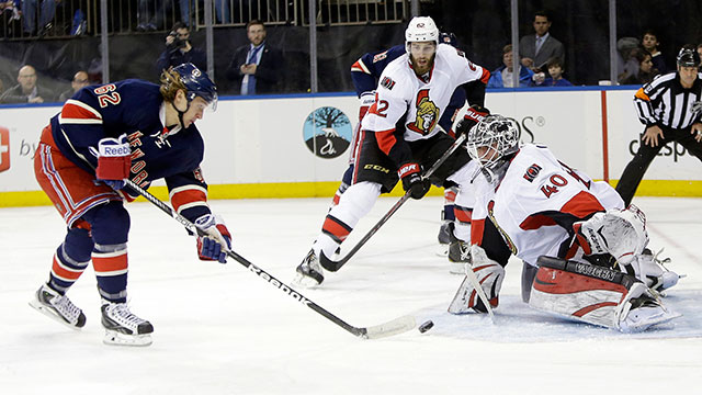Lehner, Sens delay Rangers’ playoff clinching