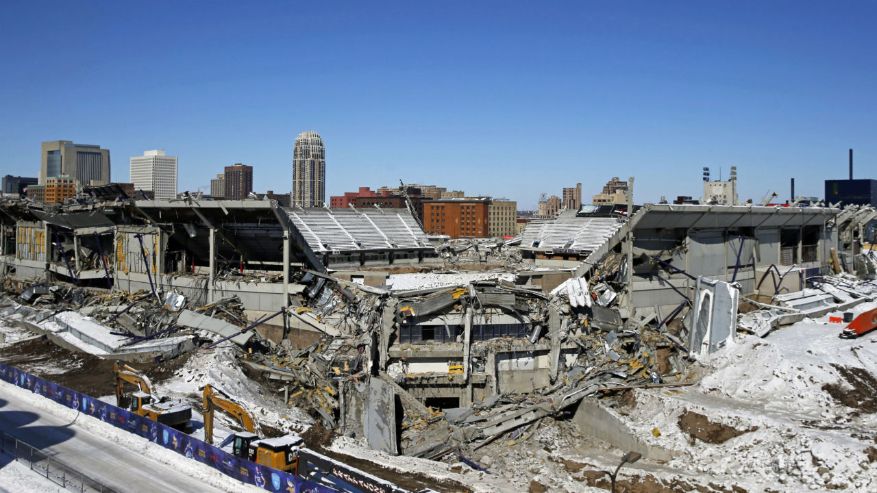 Metrodome demolition officially completed