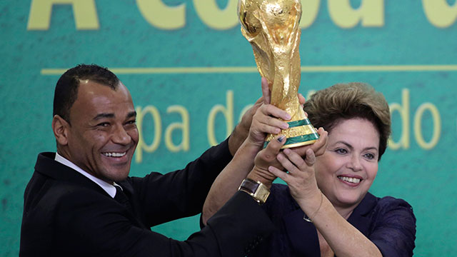 Brazil’s president makes plea to back World Cup