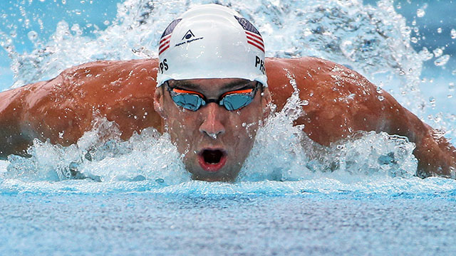 Phelps wins butterfly gold; Ledecky breaks WR