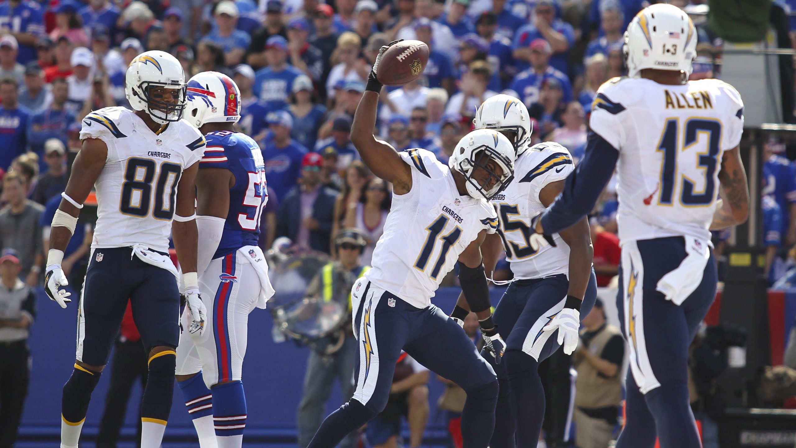 Rivers throws 2 TDs to lead Chargers by Bills
