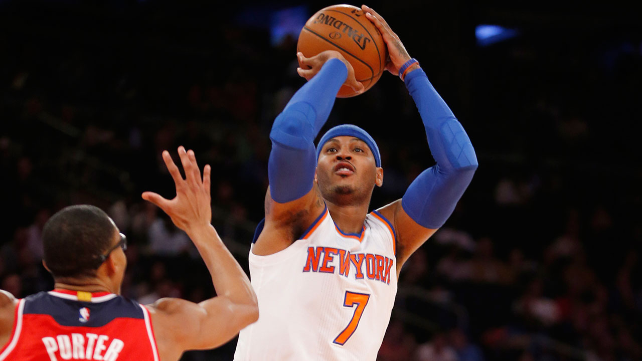 Anthony drops 30 as Knicks rally past Wizards