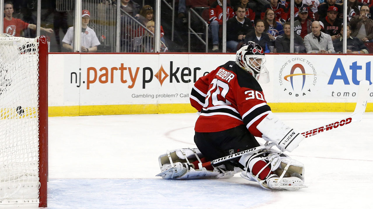 Brodeur to start practicing with Blues