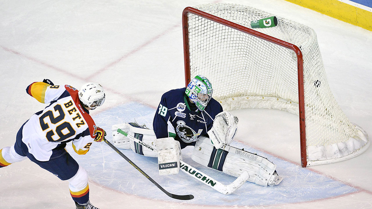 Otters get 1st win without McDavid vs Whalers
