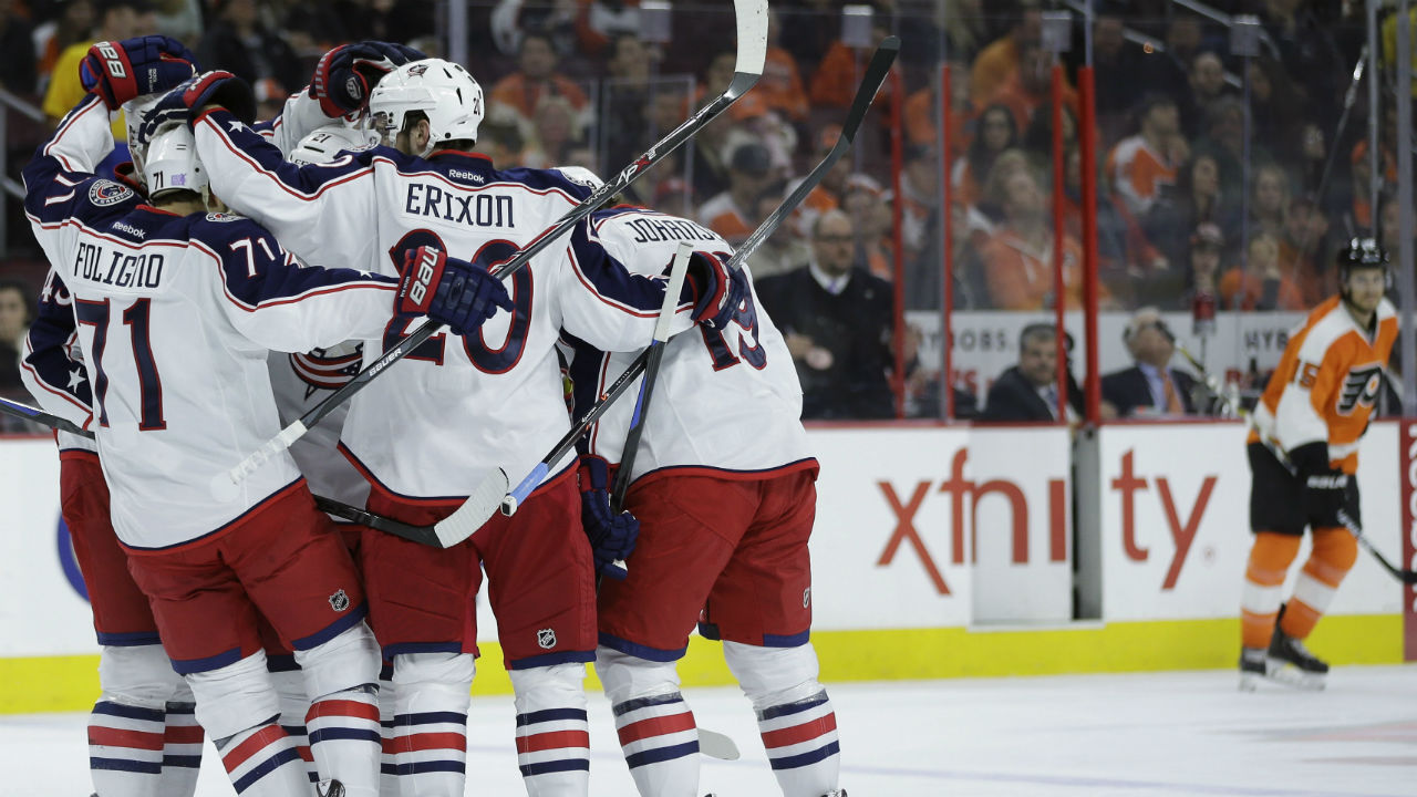 Blue Jackets snap nine game skid vs Flyers