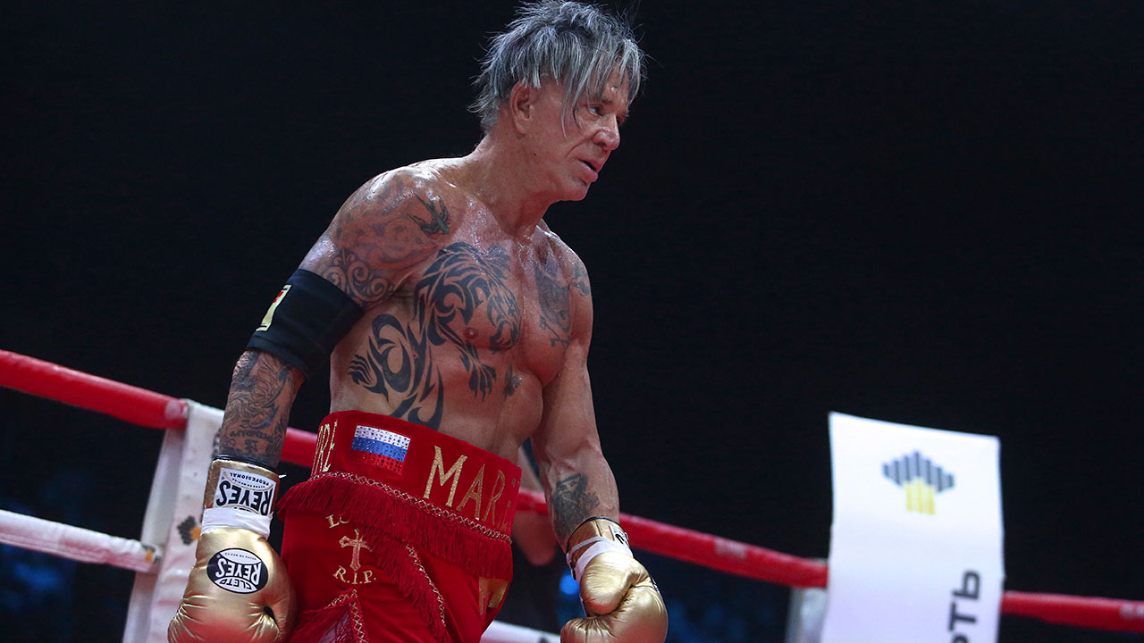 Mickey Rourke Boxing