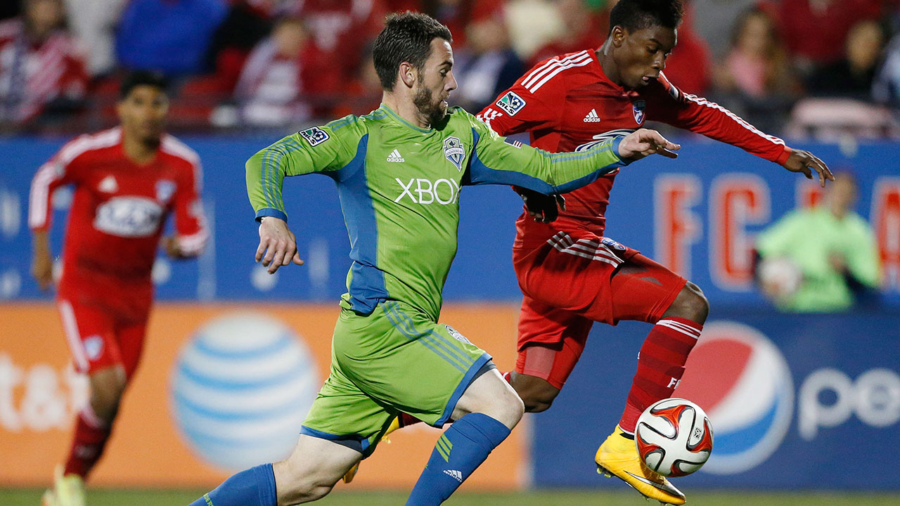 Alonso helps Sounders tie Dallas in 1st leg