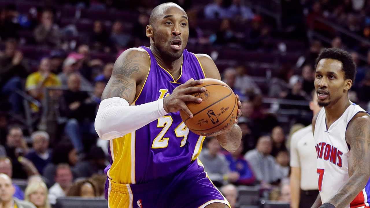 Kobe finishes strong as Lakers beat Pistons