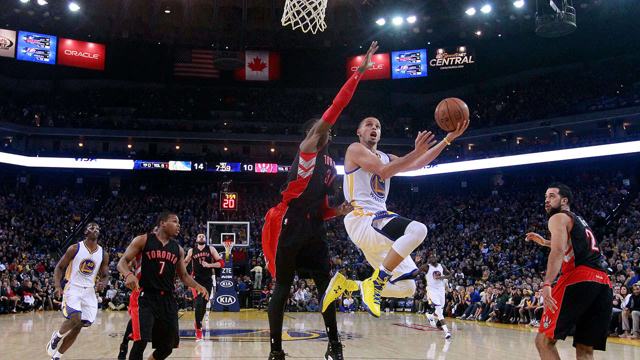 Raptors fall out of first with loss to Warriors