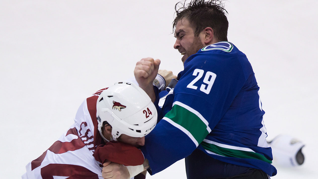 Canucks place enforcer Sestito on waivers