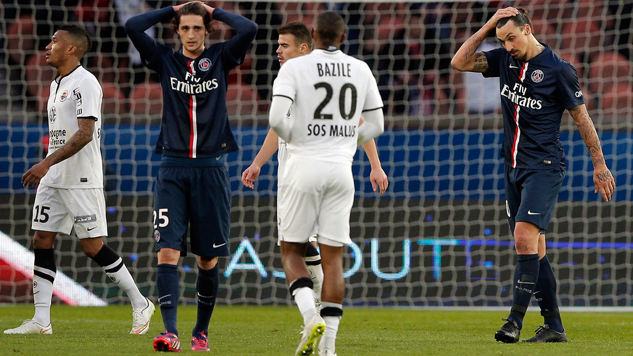 PSG throws away lead to draw vs Caen in Ligue 1