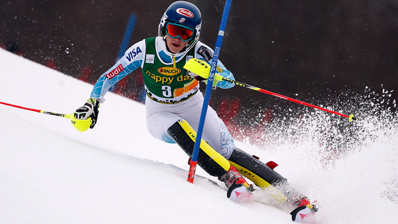 Shiffrin wins 12th career slalom, sets win record