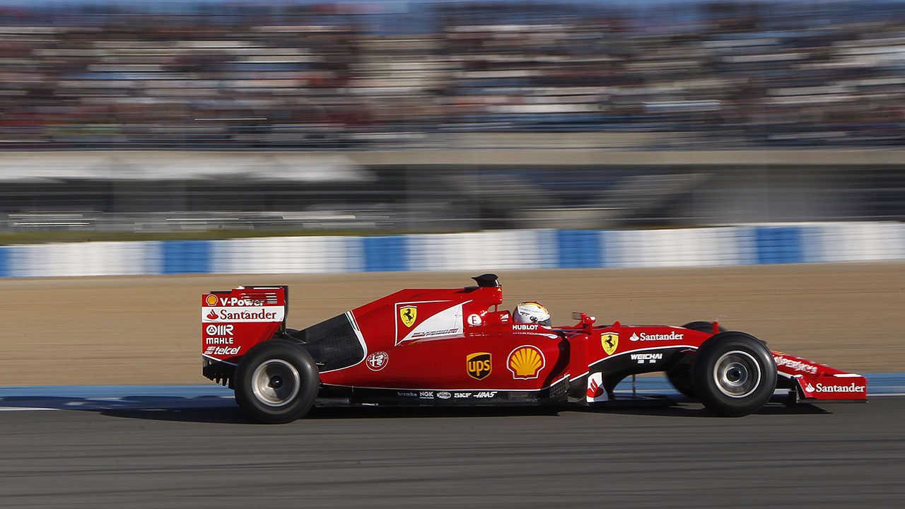 Vettel fastest on day 1 of F1 of pre-season