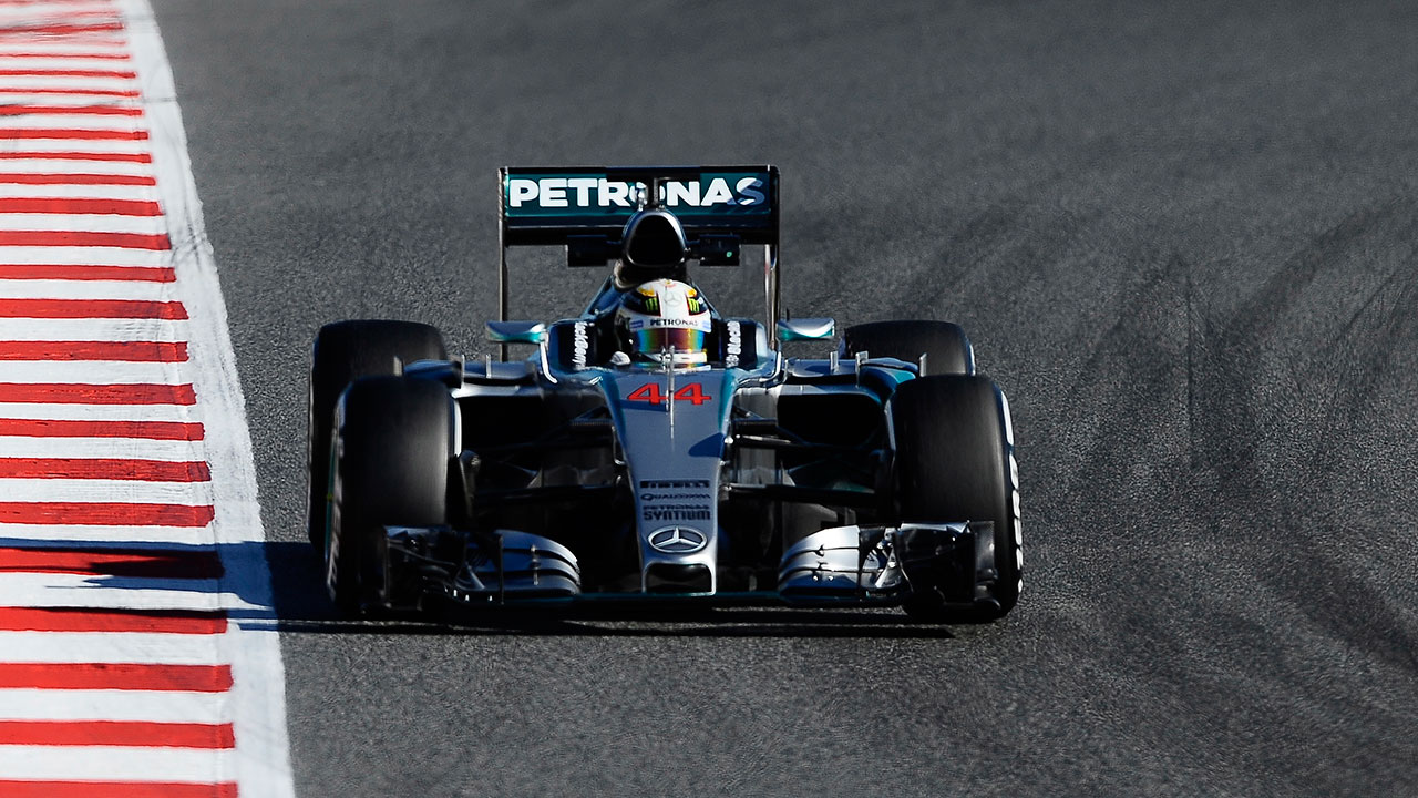 Hamilton with fastest time at Formula One testing