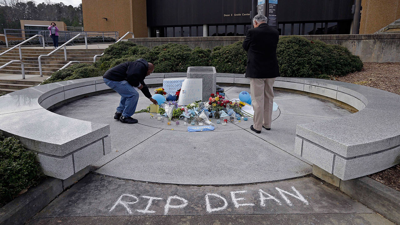 Dean Smith remembered at public memorial