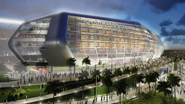 Raiders, Chargers announce L.A. stadium plan