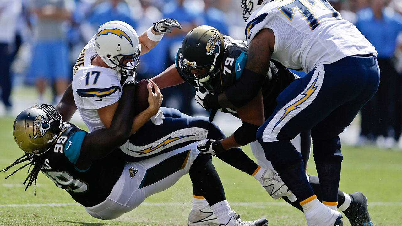 Jaguars release veteran defensive end Bryant