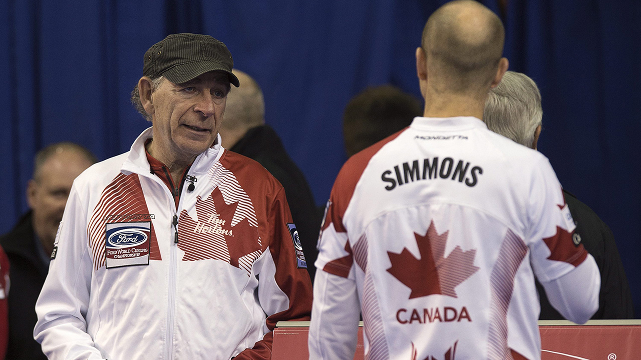 Morris coaches son, Canadians at curling worlds