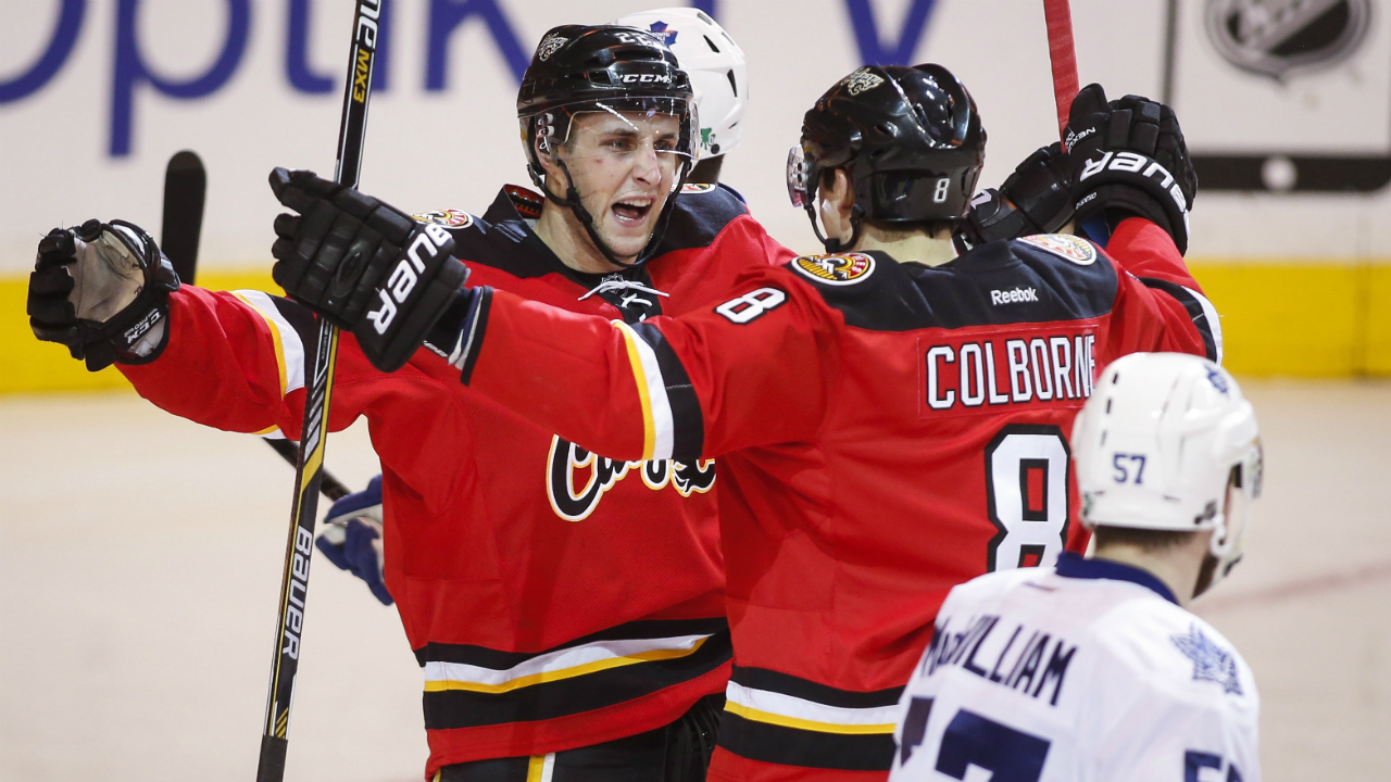 Flames use shorthanded goals to top Maple Leafs